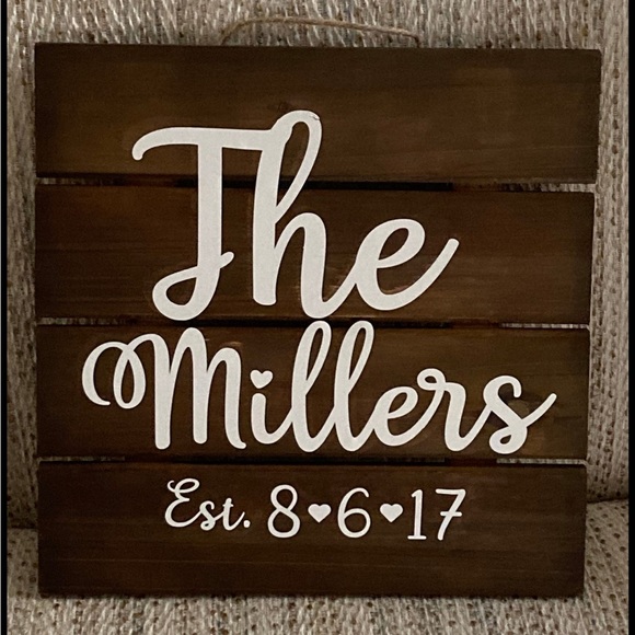 Accents | Custom Family Sign | Poshmark